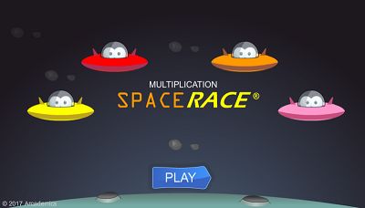 Space Race - Free Multi-Player Math Game | Multiplication.com